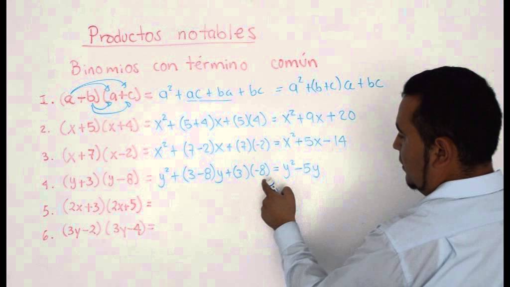 1 11 Álgebra Productos notables Binomios con término común - YouTube