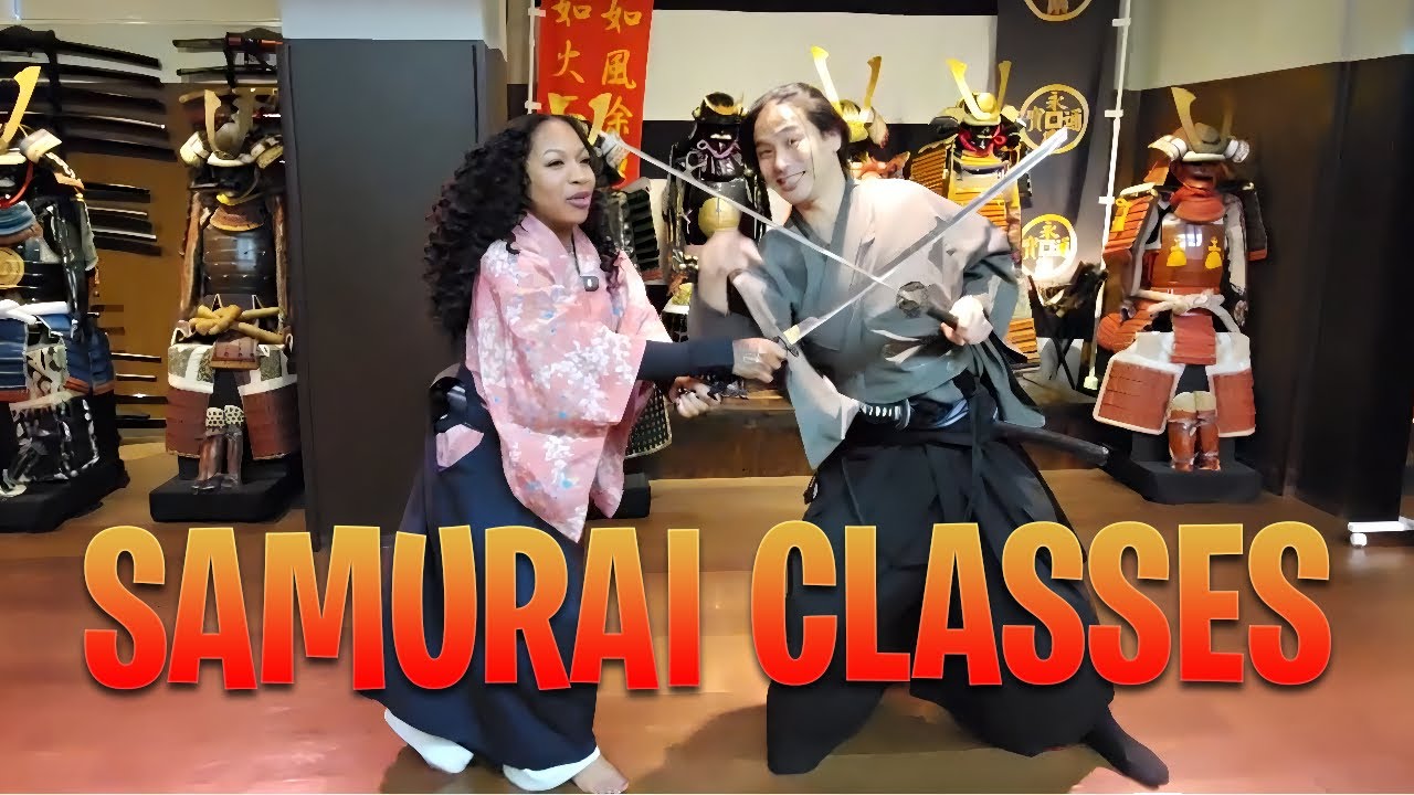 BROOKLYN TAKES SAMURAI CLASSES WITH A REAL SAMURAI! - YouTube