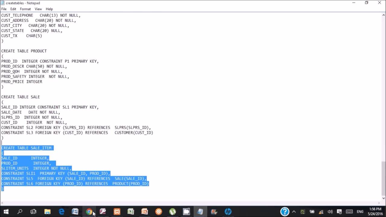 Db33 Create Table Using Sql View In Ms Access Youtube 1835