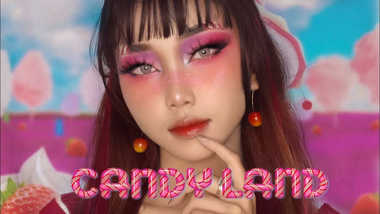 🍭Candy Land🍭//Makeup Look Tutorial - YouTube