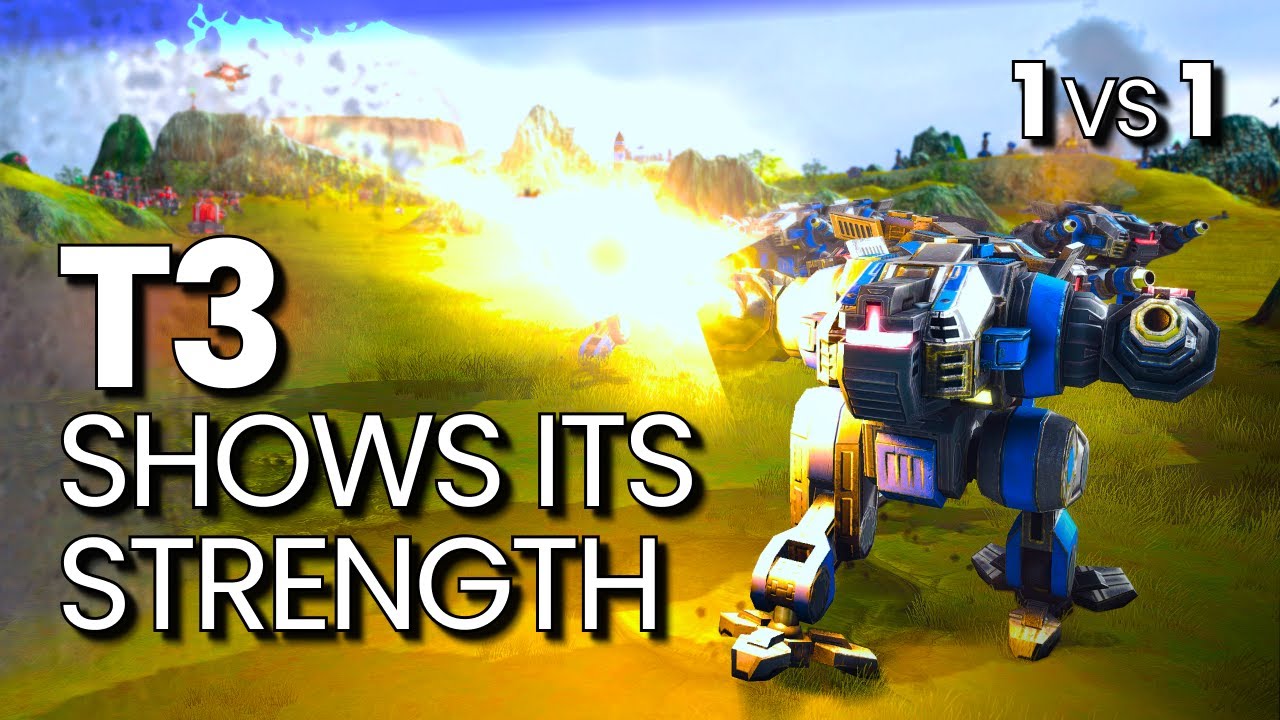 T3 Shows Its Strength – Beyond All Reason 1v1: Teddy vs Barcast - YouTube