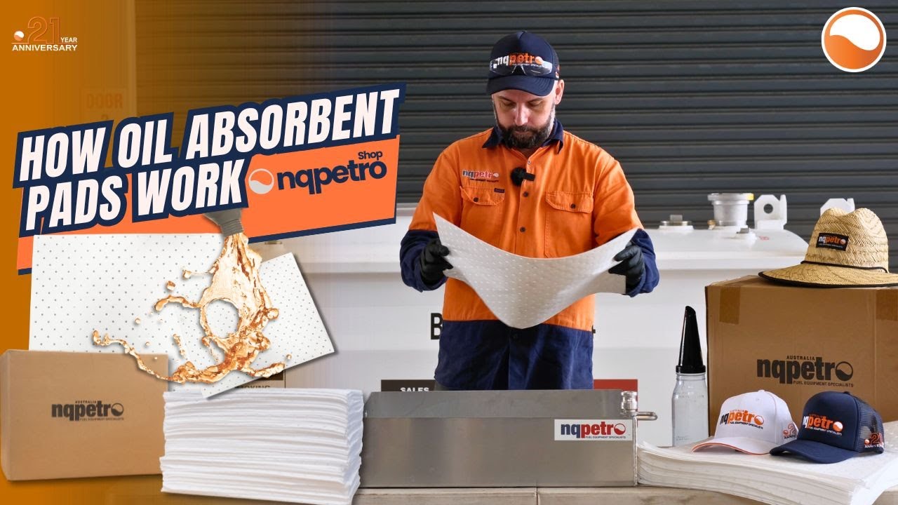 How Oil Absorbent Pads Work | Nqpetro - YouTube