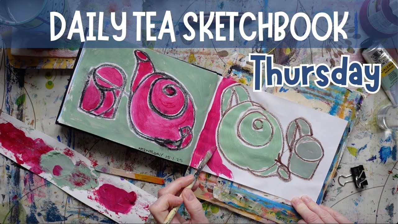 Daily Sketchbook Challenge | Everyday drawing Thursday | Year Of Tea ...