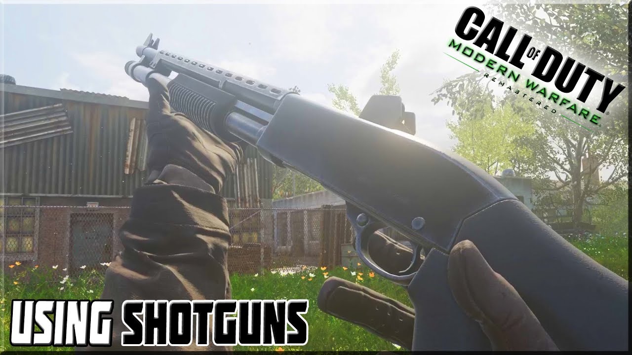 USING SHOTGUNS ON MODERN WARFARE REMASTERED! - YouTube