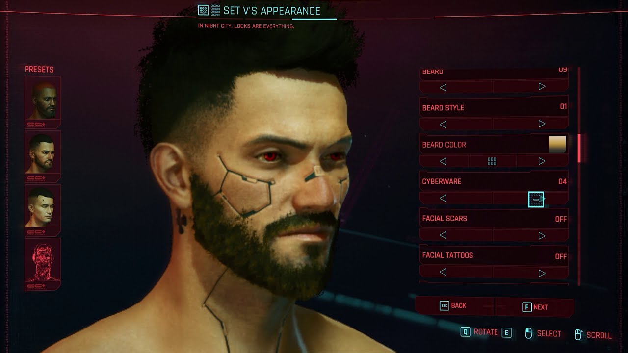 All Body Customs in cyberpunk 2077, Male and Female Both Characters ...