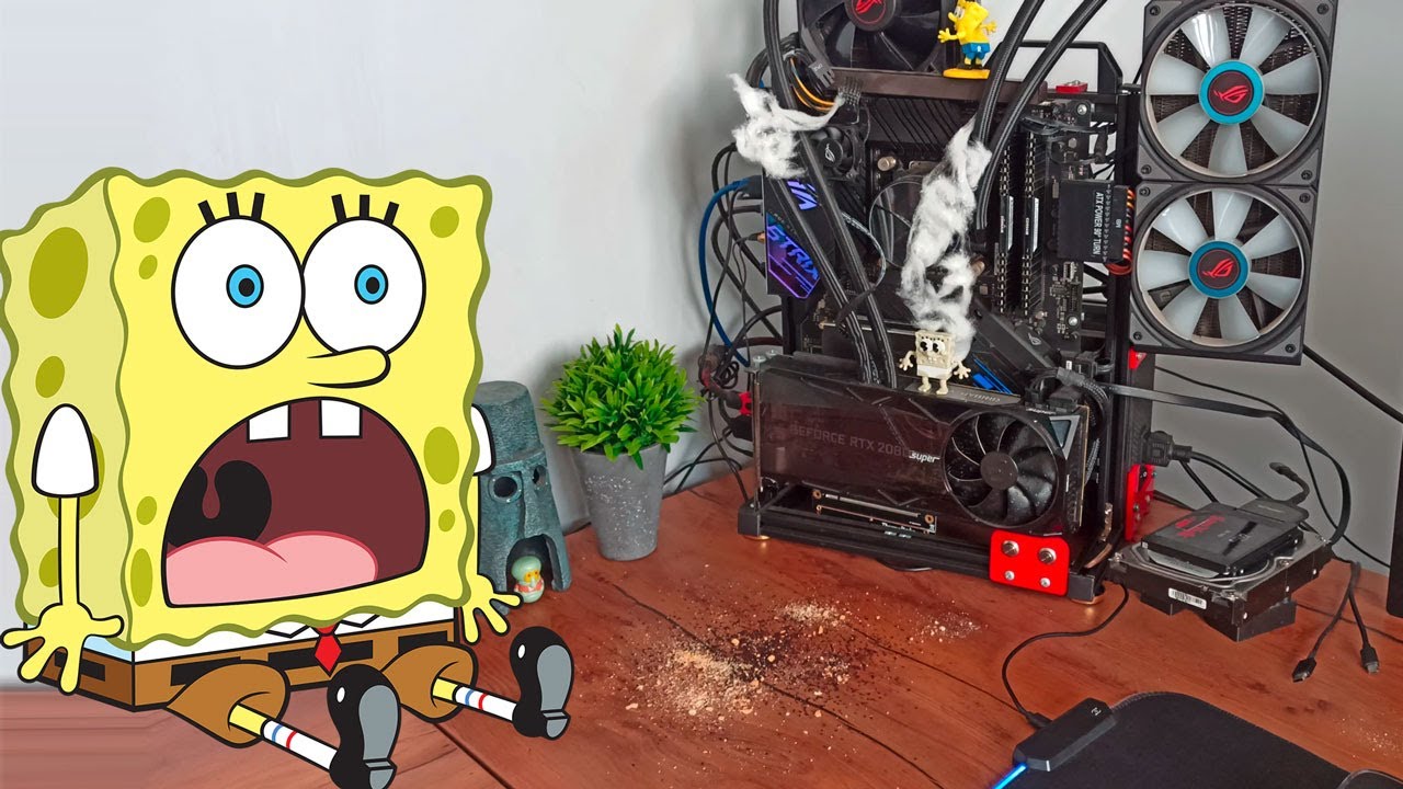 Cleaning PC | SpongeBob | Bob esponja en la vida real - YouTube