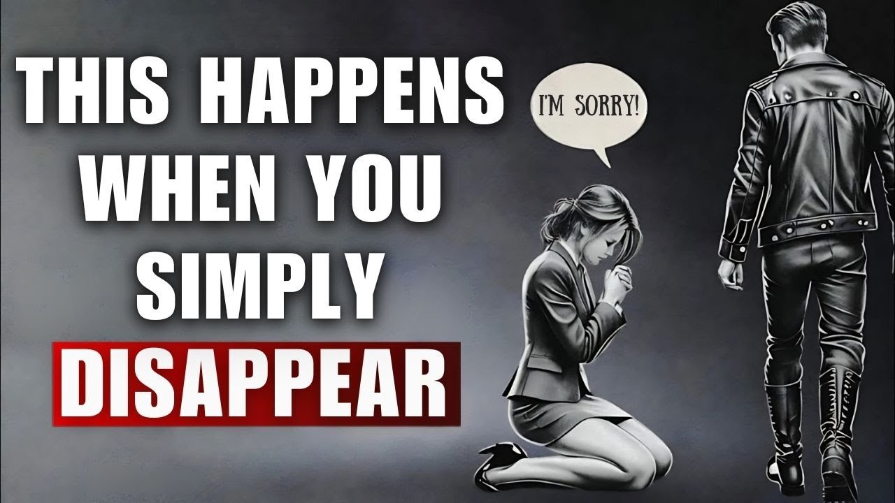 10 Things They Feel When You Suddenly Disappear | Stoicism - YouTube