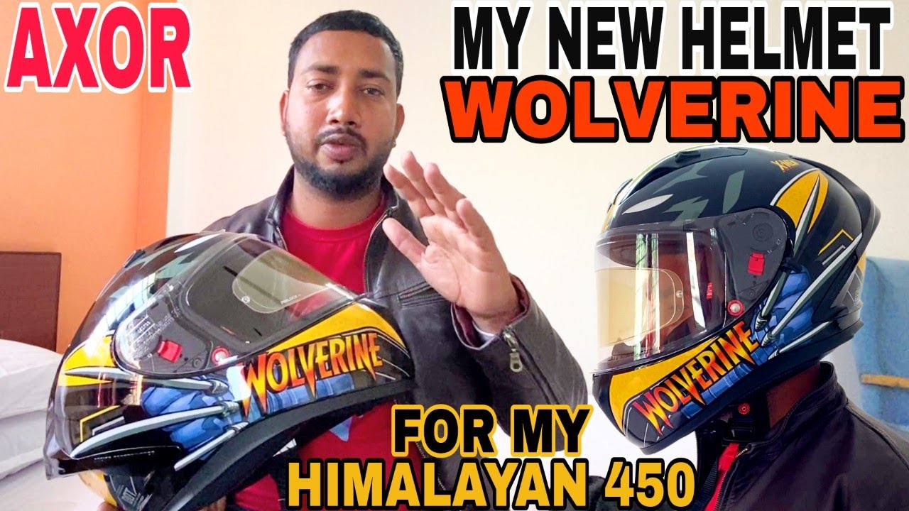 Axor Street Marvel Wolverine Helmet For My Himalayan 450 #himalayan450 ...