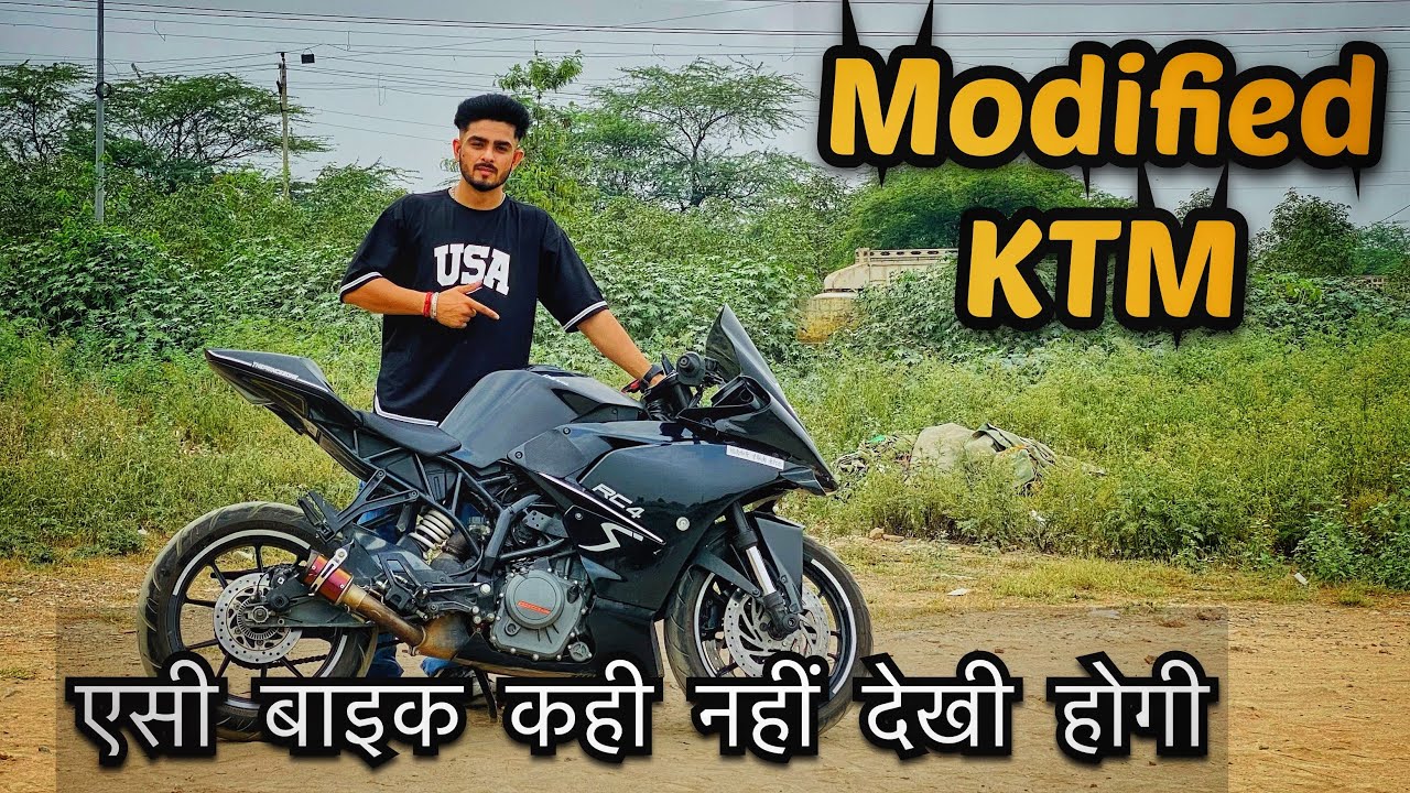 Only 1 In North India 🔥 Modified RC 390 All Black - YouTube
