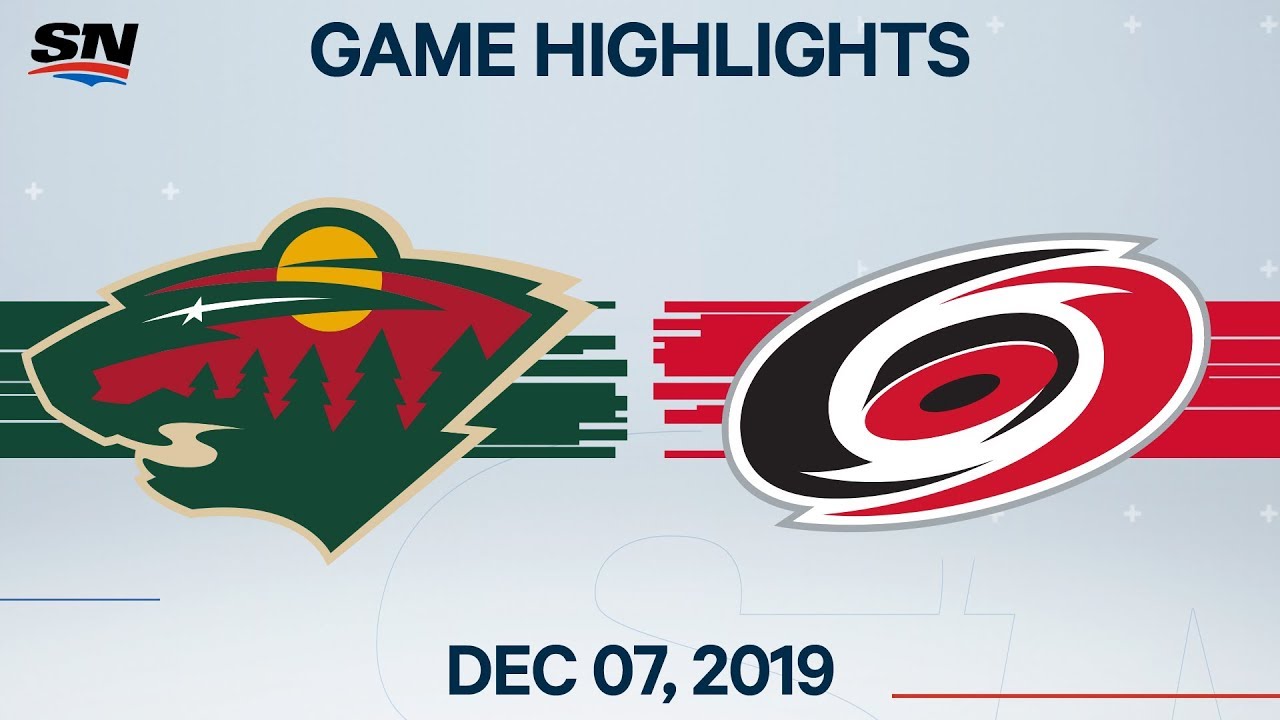 NHL Highlights | Wild vs Hurricanes – Dec. 7, 2019 - YouTube