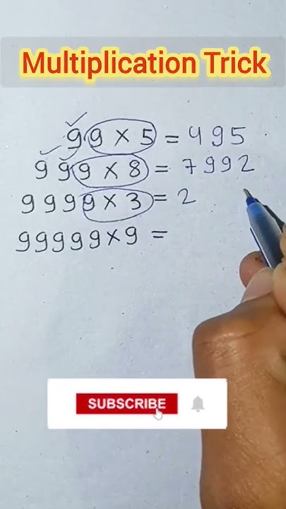 Multiplication Trick of Maths #short # ytshorts #shorts #mathstricks #maths #mathstricks - YouTube
