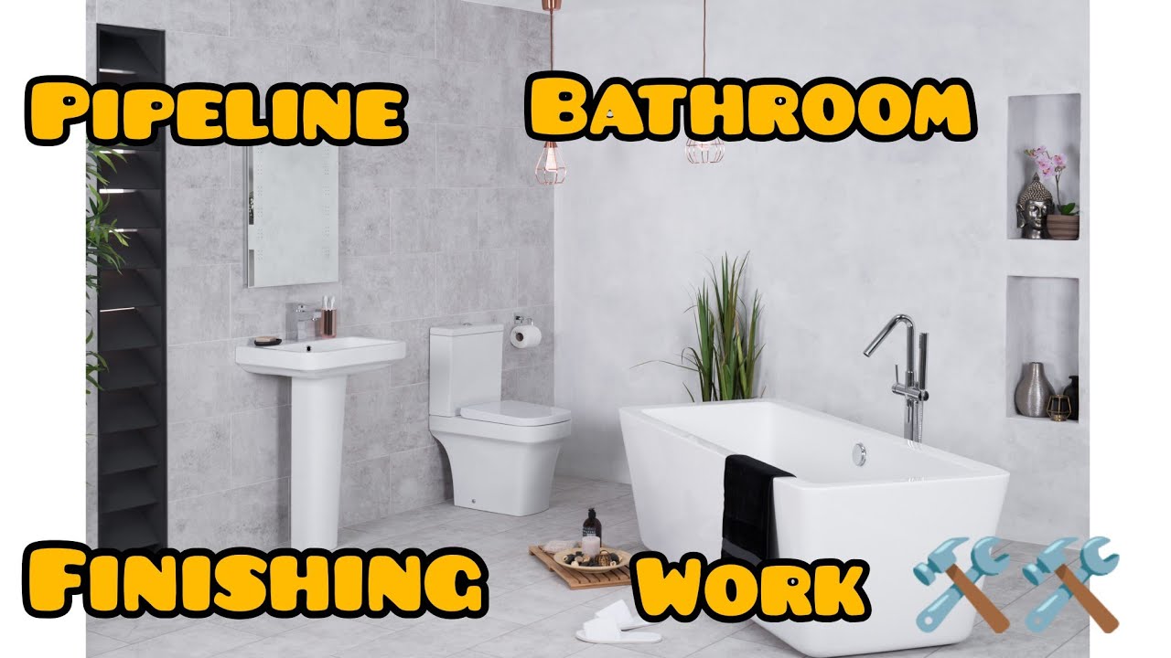 complete bathroom fitting finishing work wallmixer | Rk plumbing - YouTube
