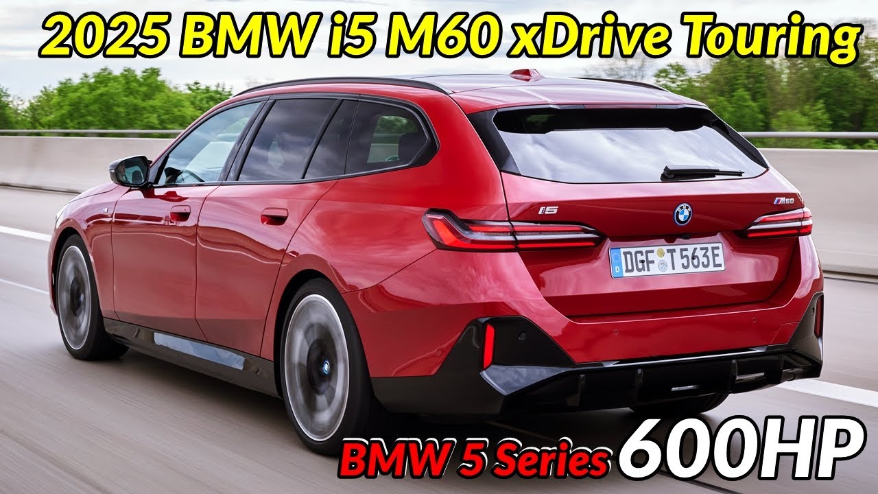2025 BMW i5 M60 xDrive Touring (Fire Red metallic) - 600HP Exhaust ...