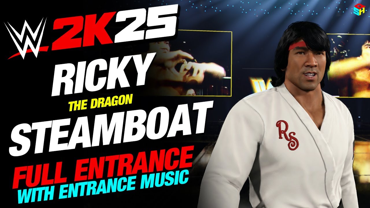 RICKY STEAMBOAT WWE 2K25 ENTRANCE - #WWE2K25 RICKY THE DRAGON STEAMBOAT ...