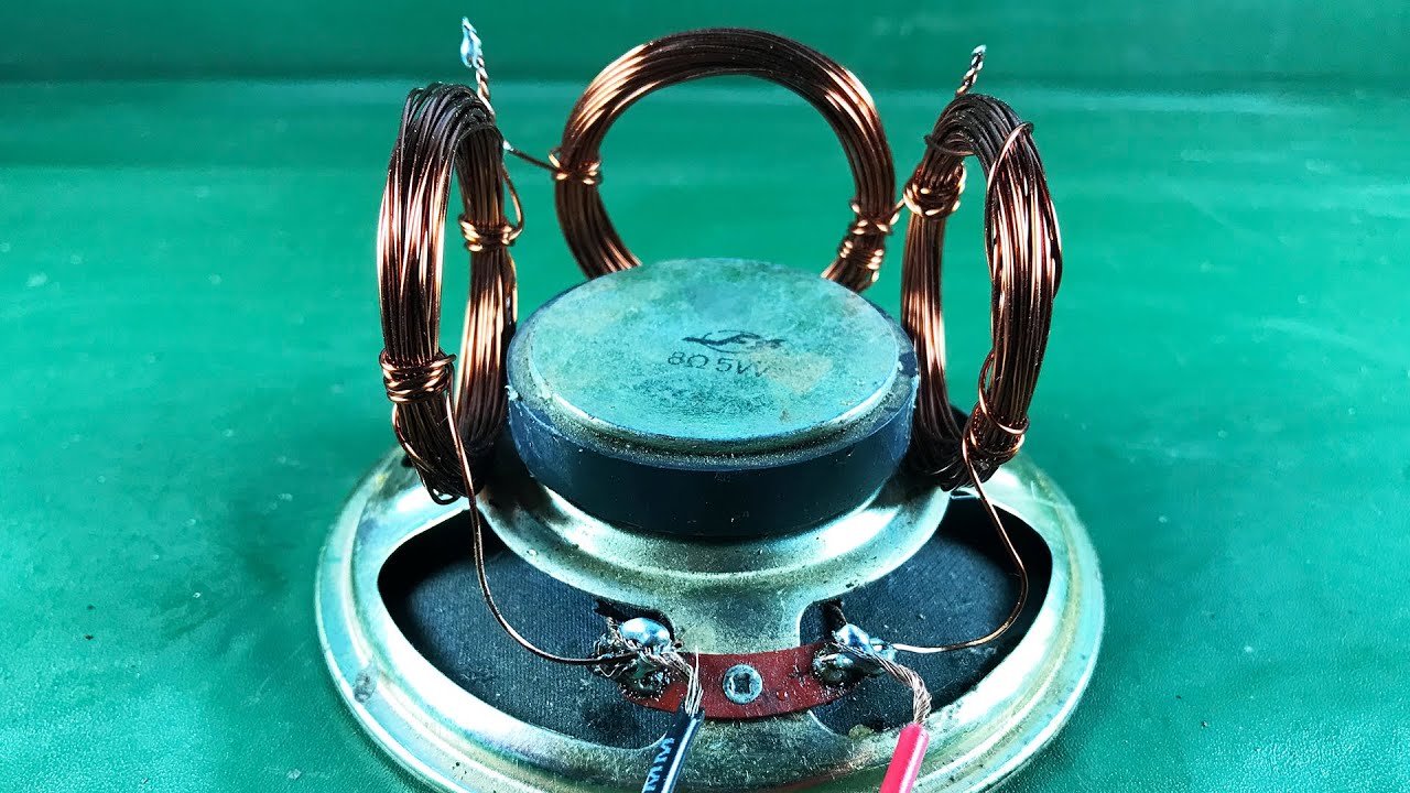 New Electric Generator Using Speaker Magnet 100% - YouTube