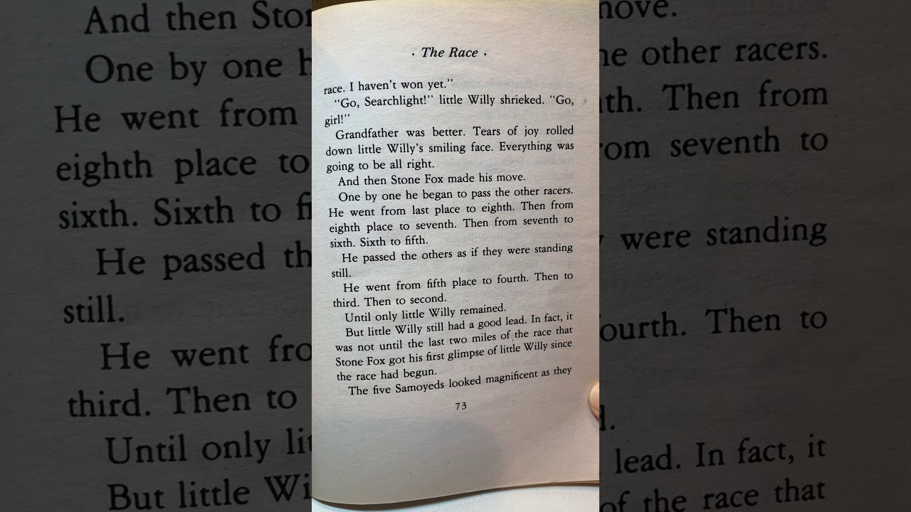 Stone Fox Chapter 9 - YouTube