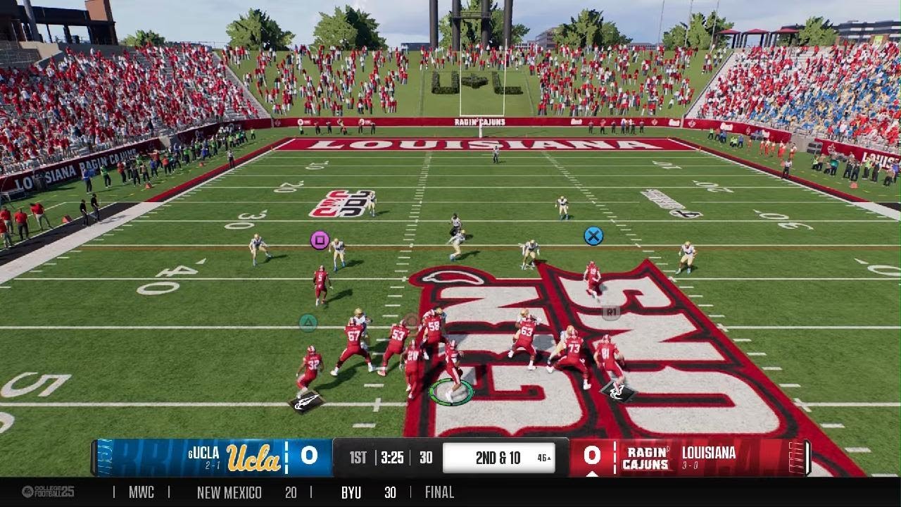 College Football 25 - HC Dusty Cloud - 2047 Game #4 - Louisiana vs UCLA ...