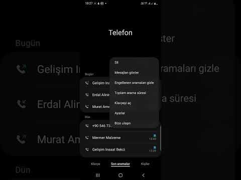SAMSUNG Telefonlarda Engellenen Numaraları Arama Kaydında Gizlemek İçin Ne Yapmalıyız?