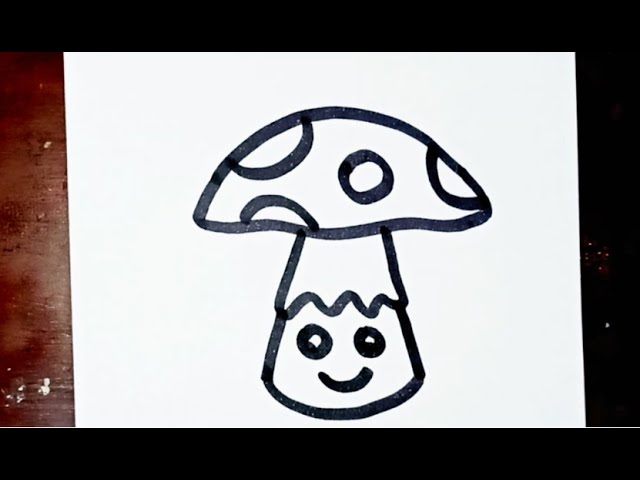 Cmo Dibujar Una Seta Kawaii Dibujos Fciles Paso A Paso DIBUJOS PARA