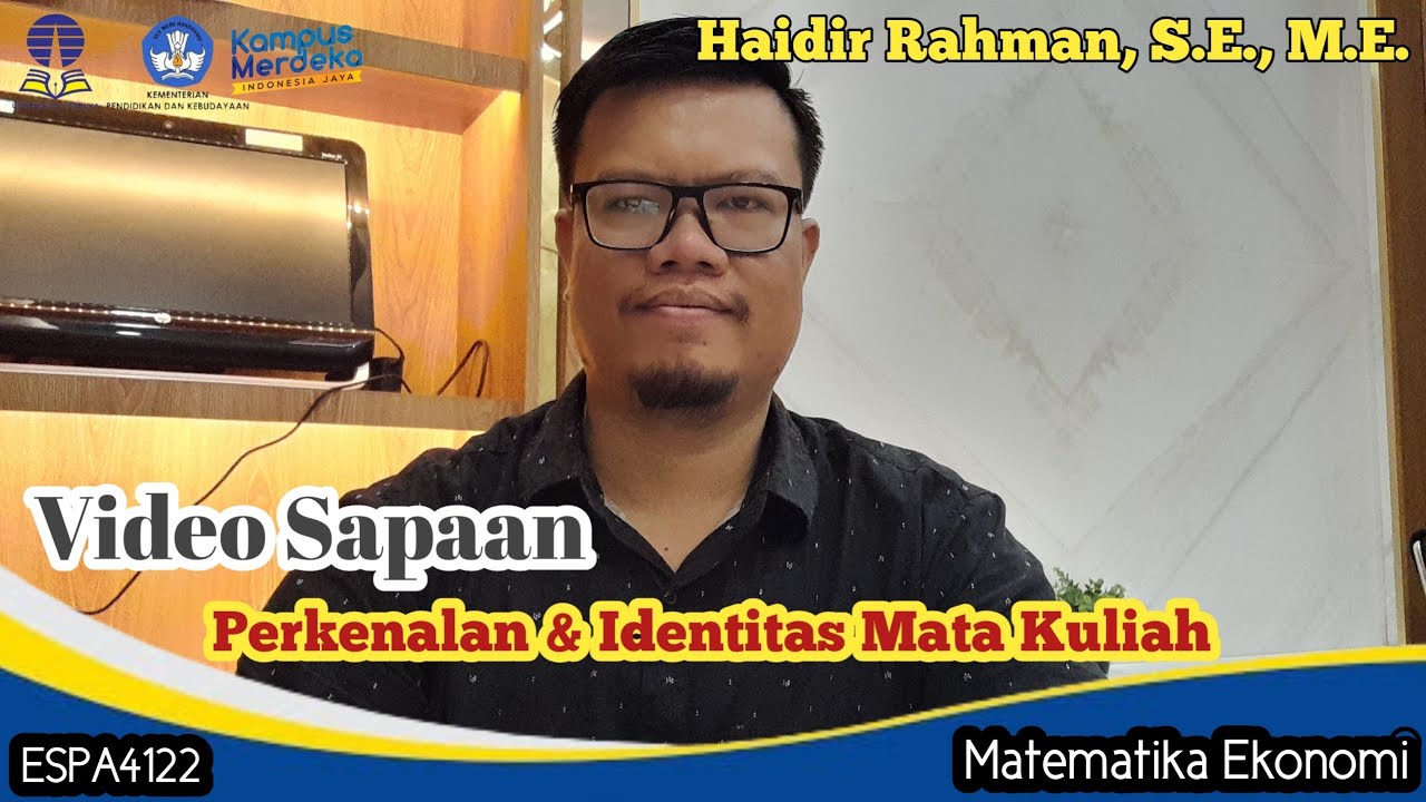 Perkenalan Dan Identitas Mata Kuliah || Video Sapaan Tutorial Online UT ...