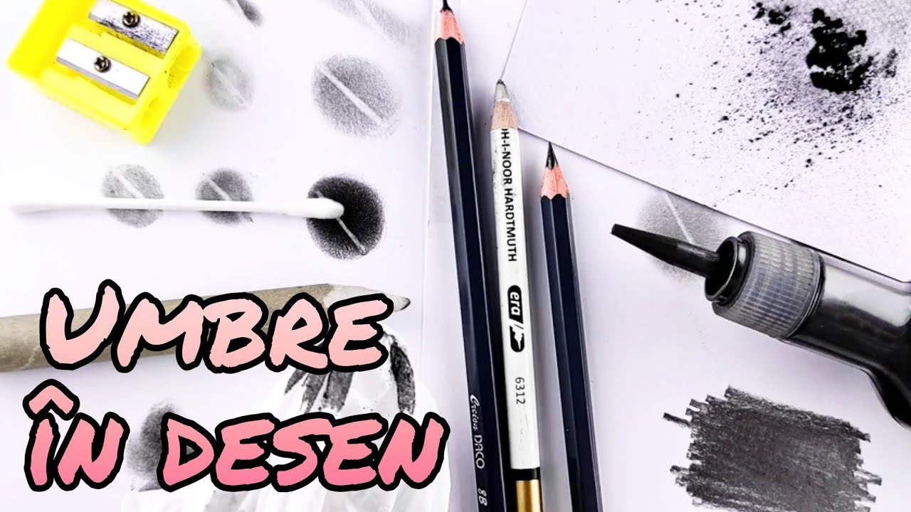 TRUCURI SIMPLE pentru DESENUL IN CREION/Cum sa faci umbre in desenul in ...