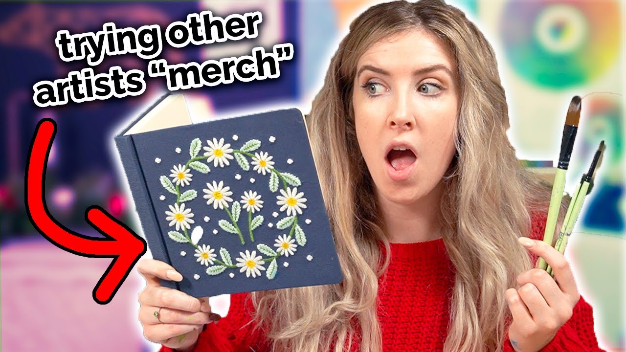 I Bought & Tried Other Art Youtubers "Merch" Art Supplies...uh oh - YouTube