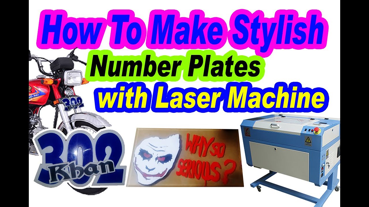 How to make number plate and name plate - YouTube