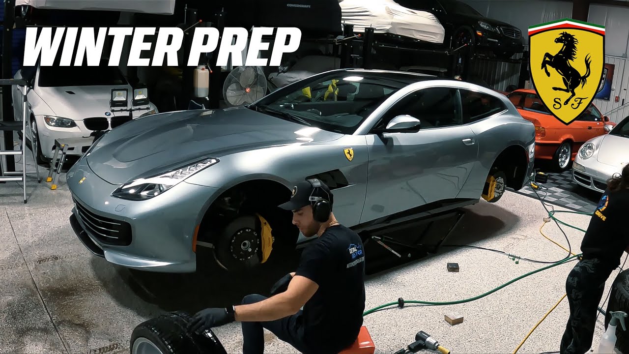 Prepping a Ferrari For Winter - YouTube