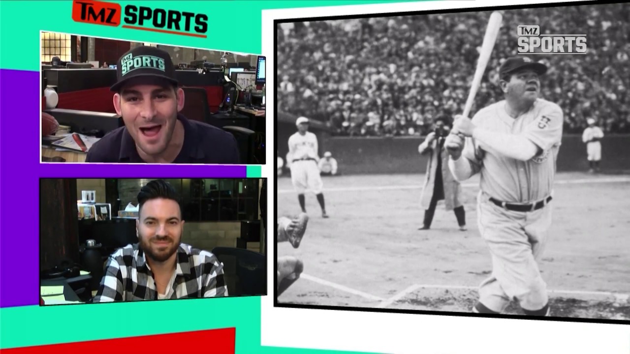TMZ Sports Interview Featuring Babe Ruth's 500th Home Run Bat - YouTube