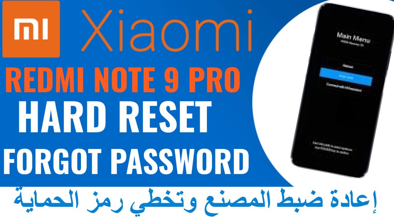 factory reset xiaomi redmi note 9 pro 2022 - YouTube