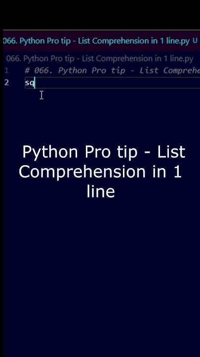 List Comprehension in 1 line #coding #shorts#viral#trending#python# ...