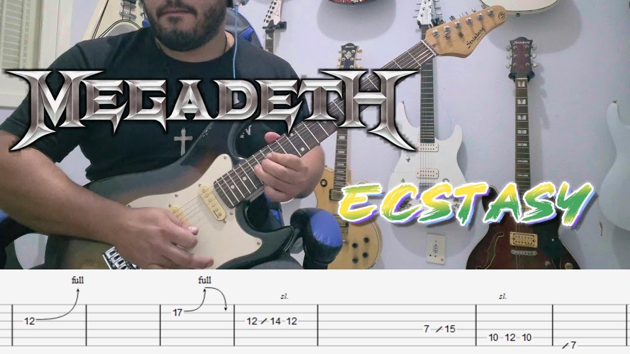 MEGADETH - Ecstasy - GUITAR LESSON WITH TABS - YouTube