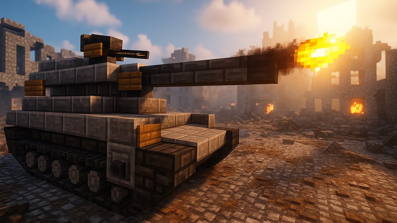 AMX 13 Panzer Tutorial – Minecraft Leichter Panzer Bauanleitung - YouTube