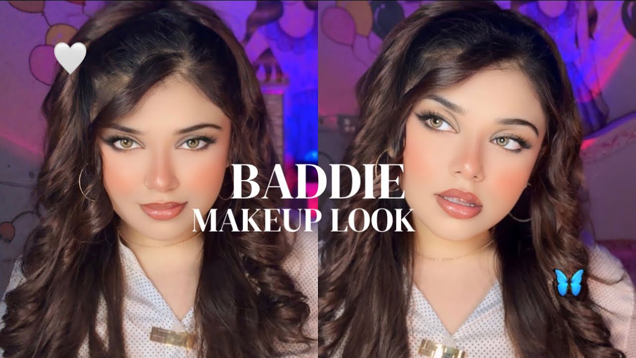 Baddie Makeup Tutorial ️‍🔥 | Easy Glam Look Step by Step 💋 - YouTube