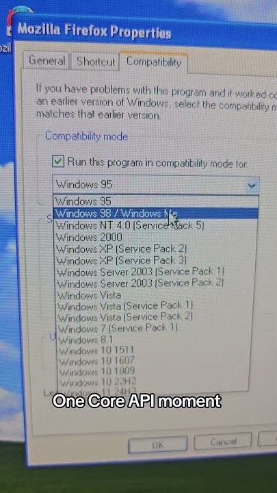 One Core API: A way to get Windows 11 compatibility on XP in 2025 #shorts #tech - YouTube
