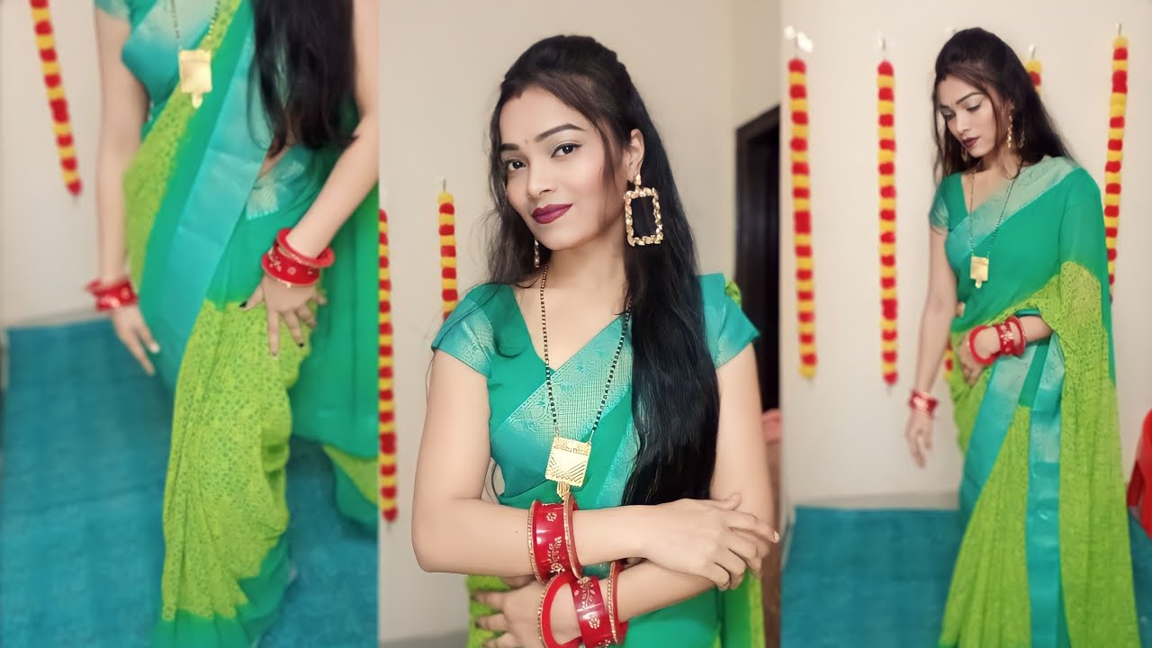 Easy step by step saree draping video with perfect plates for beginners ...