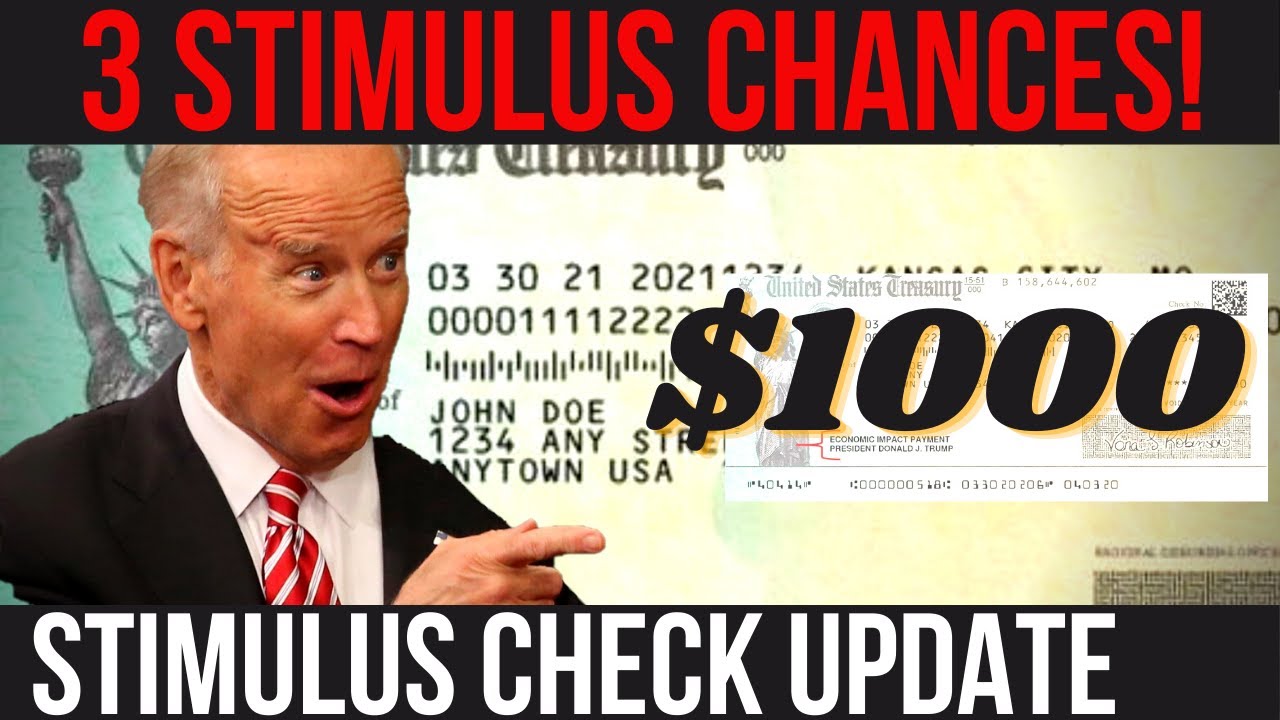 3 CHANCES FOR STIMULUS CHECKS 2023! $1000 Checks + Biden's Social ...