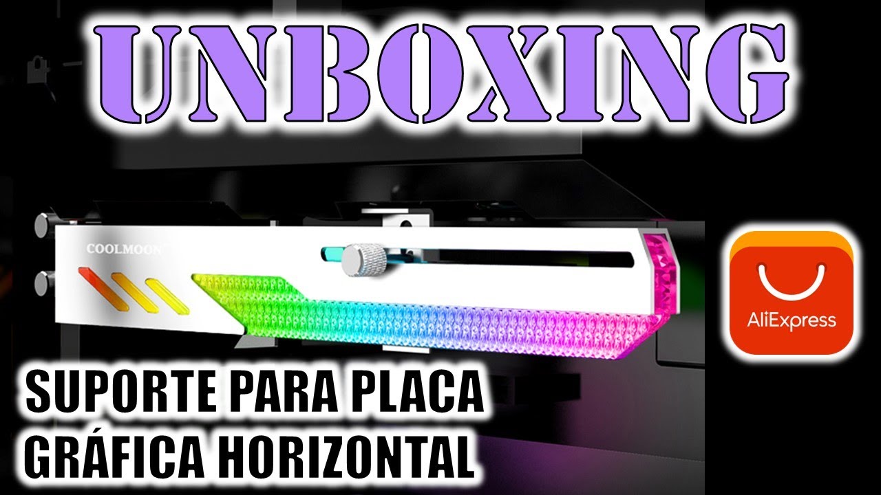 Suporte horizontal da placa de vídeo com RGB ENDEREÇAVEL, 5V 3 PINOS ...