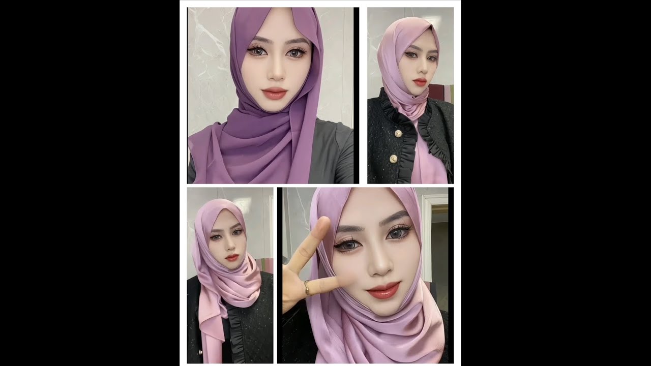 3 Easy Hijab Style on Tops/Shirts ll College/Office Wear Hijab ll How ...