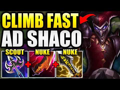 HOW TO ACTUALLY CLIMB FAST WITH AD SHACO JUNGLE