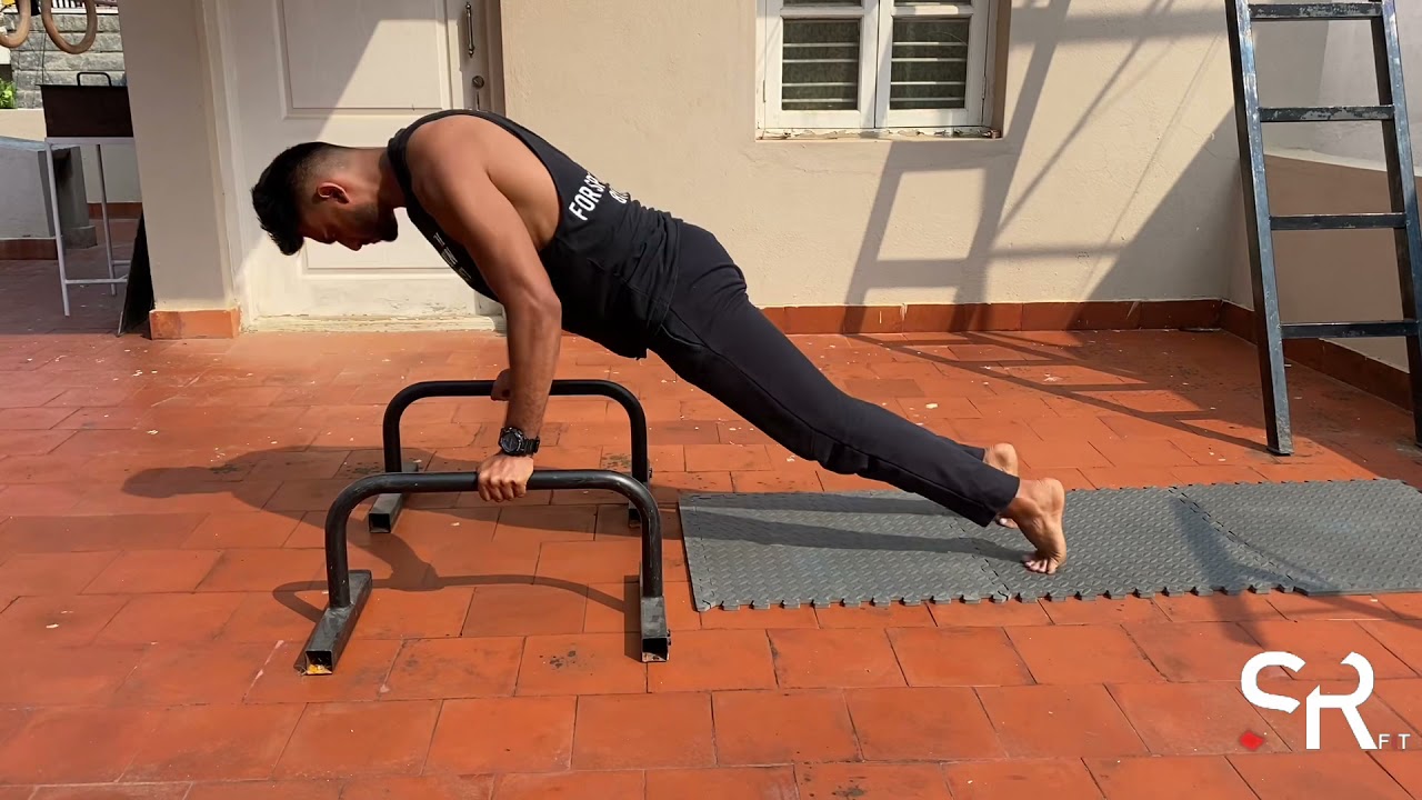 Parallettes Push Up To L-Sit - YouTube