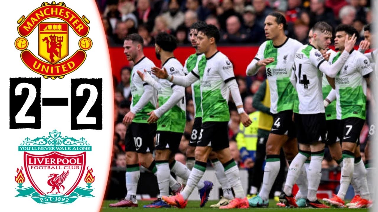 Hasil Imbang Hasil Pertandingan Liverpool Vs Man United 2 2🥰 Gol Diaz🤩