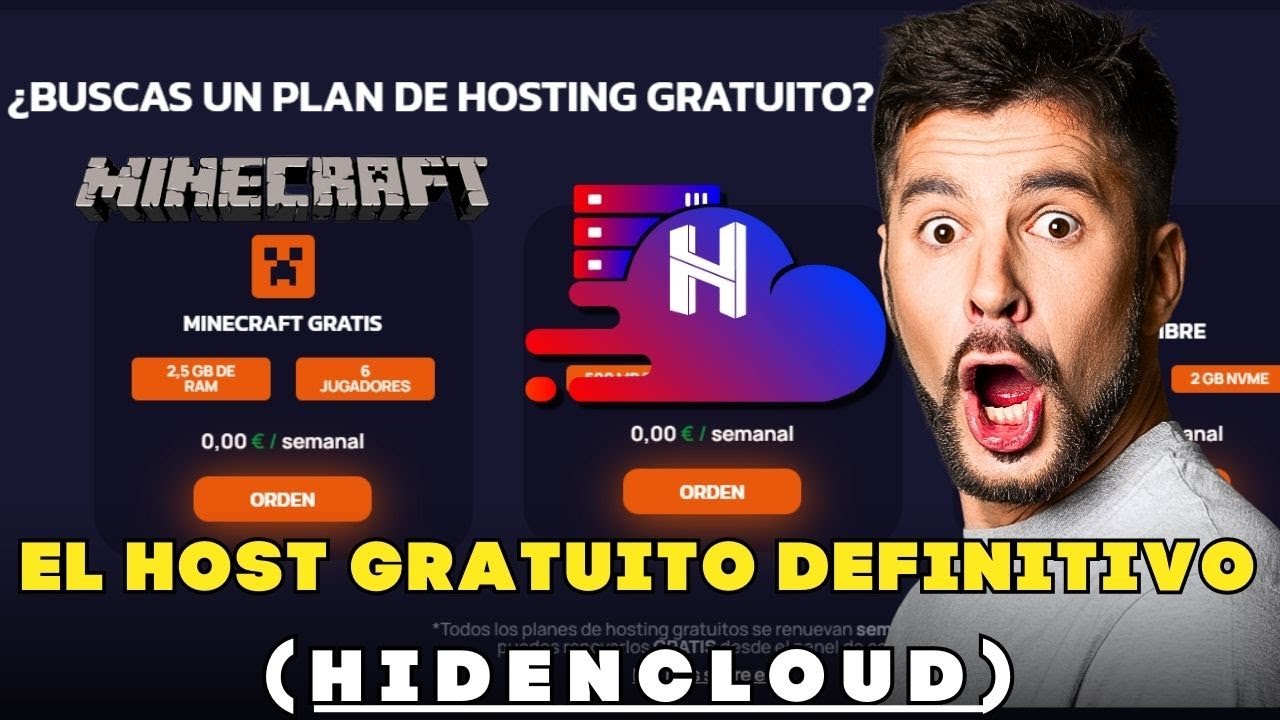 ¡El MEJOR Hosting GRATUITO para Minecraft 2024! Sin Límite de Jugadores y Plugins HidenCloud ...