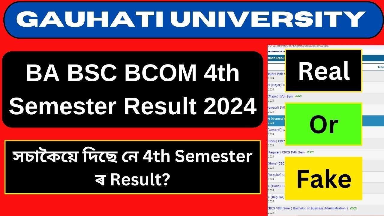 BA BSC BCOM 4th Semester Result 2024 | Real or Fake ? সচাকৈয়ে দিছে নে ...