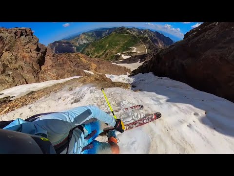 Snowbird, UT - "Pipeline Couloir" on July 21, 2023 - YouTube