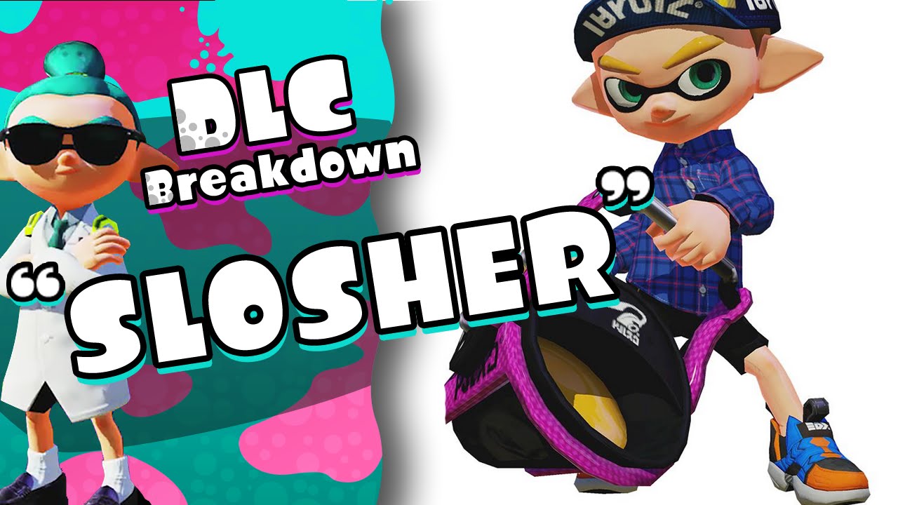Slosher Weapon Breakdown Splatoon 2.0 August Update Nintendome - YouTube