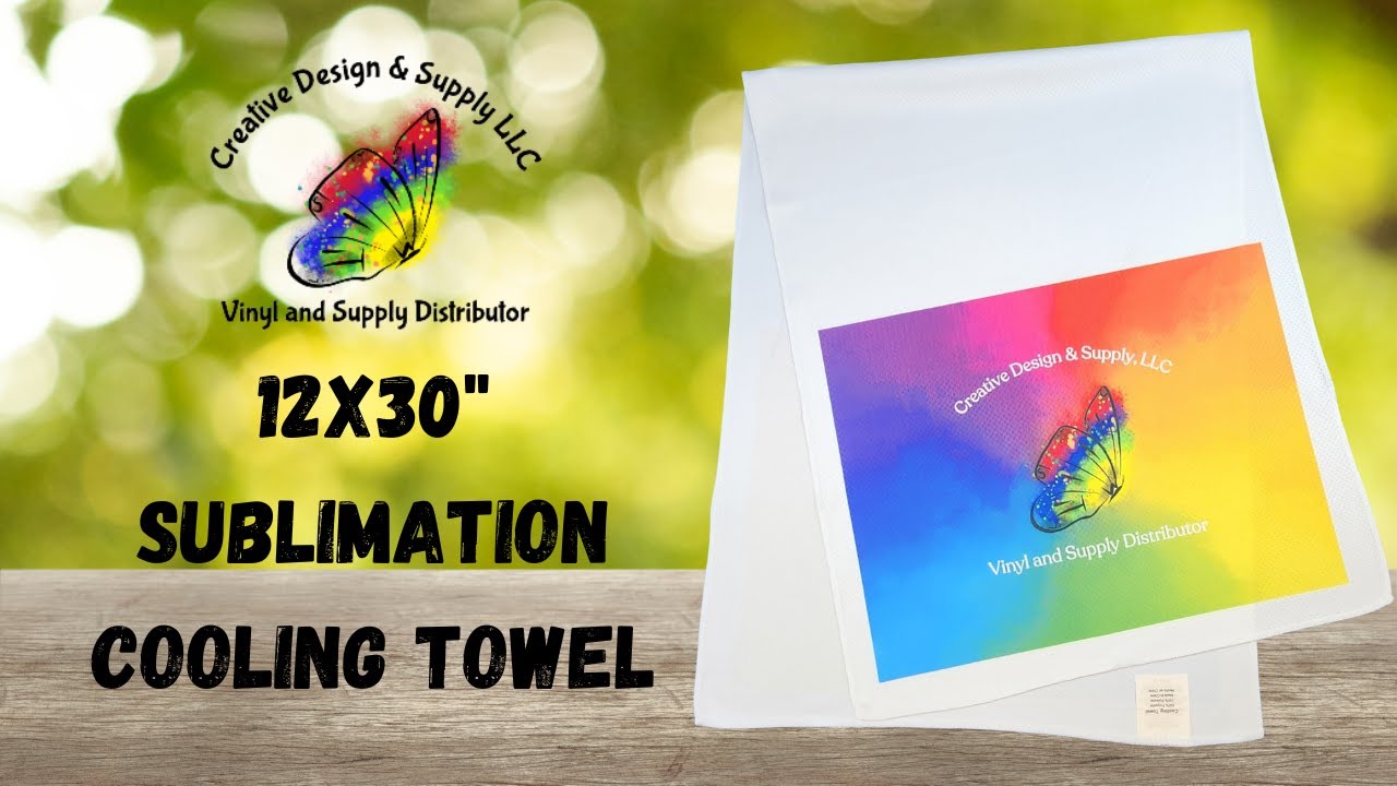 12x30" Sublimation Cooling Towel From Creative Design & Supply # ...