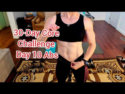 30-Day Core Challenge - Day 10 Abs - YouTube