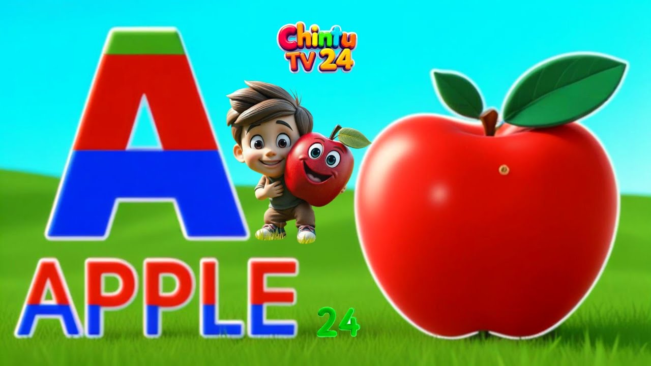 ABC Phonics Song for Kids | A for Apple Learning Fun | Chintu TV 24। #abcdlearning - YouTube