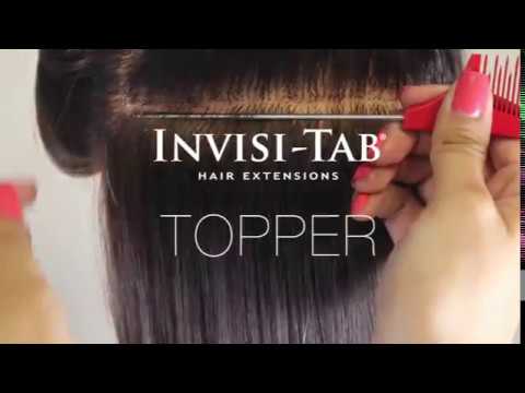 Invisi-Toppers by Invisi-Tab Tape In Hair Extensions - YouTube